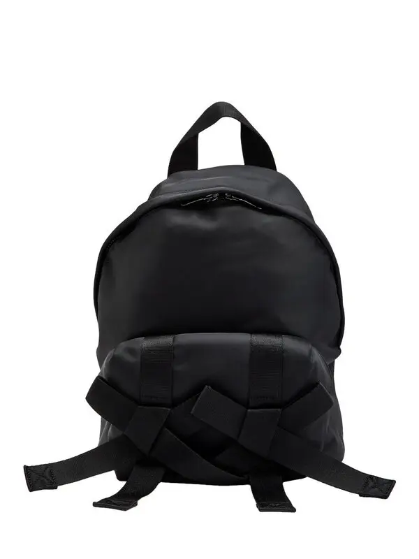 Simone Rocha Bow And Bead-embellished Nylon Backpack - Black