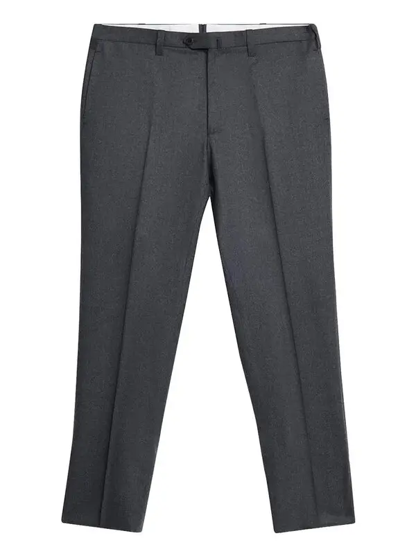 Cesare Attolini Wool Slim-fit Trousers - Charcoal