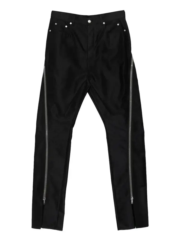 Rick Owens Bolan Banana Zip-detail Trousers - Black