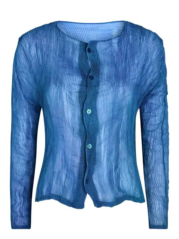 Issey Miyake Hand-pleating Shirt - Blue