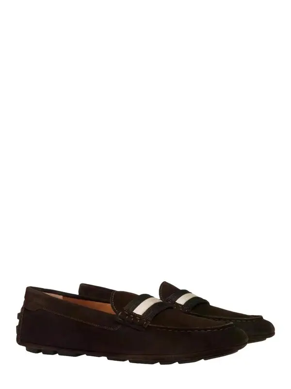 Bally Striped Loafers - Brown