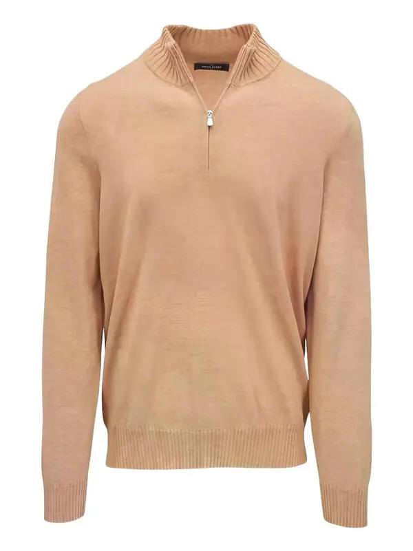 GRAN SASSO Quarter Zip Sweater - Neutrals