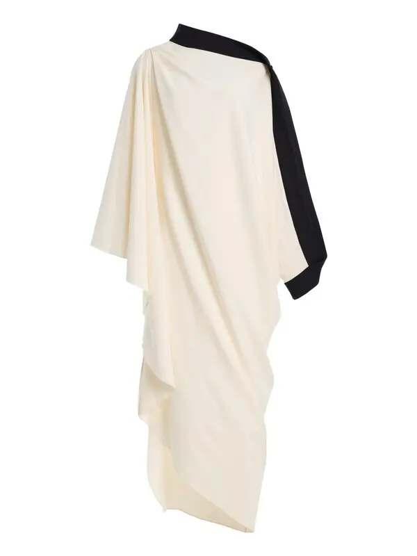 HARITHAND Gerda Asymmetric Caftan Dress - Black,white