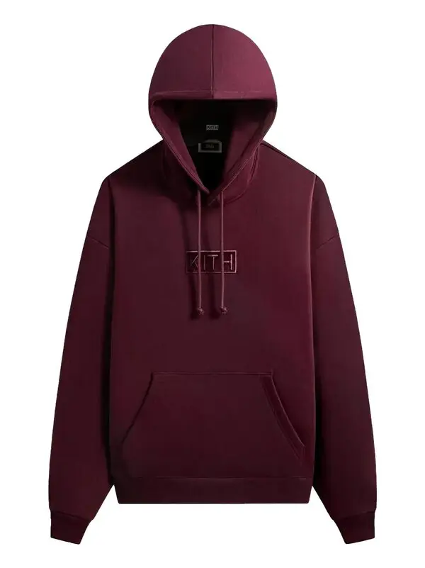 Kith Classic Logo Nelson Cotton Hoodie - Red