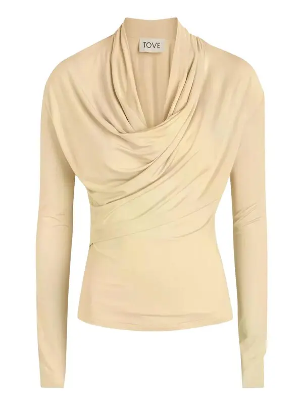 Tove Draped Top - Neutrals