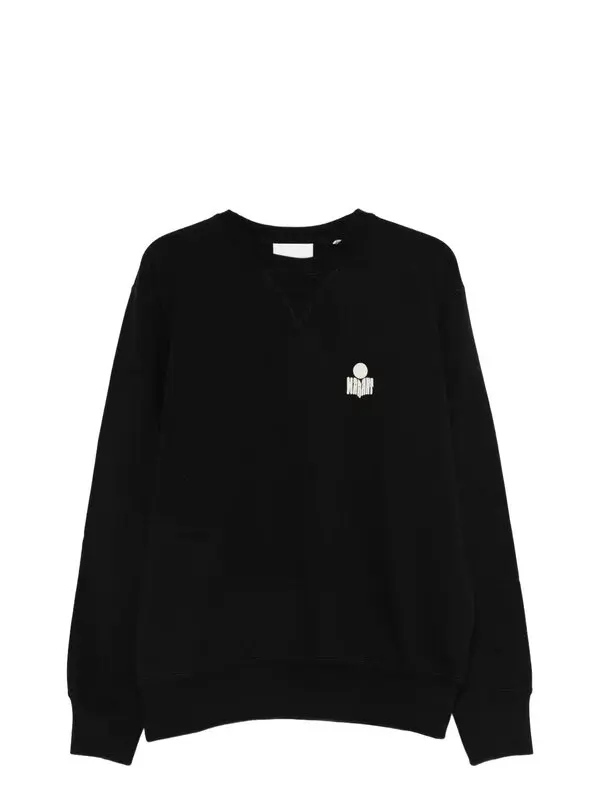 MARANT Logo-embroidered Crew-neck Sweatshirt - Black