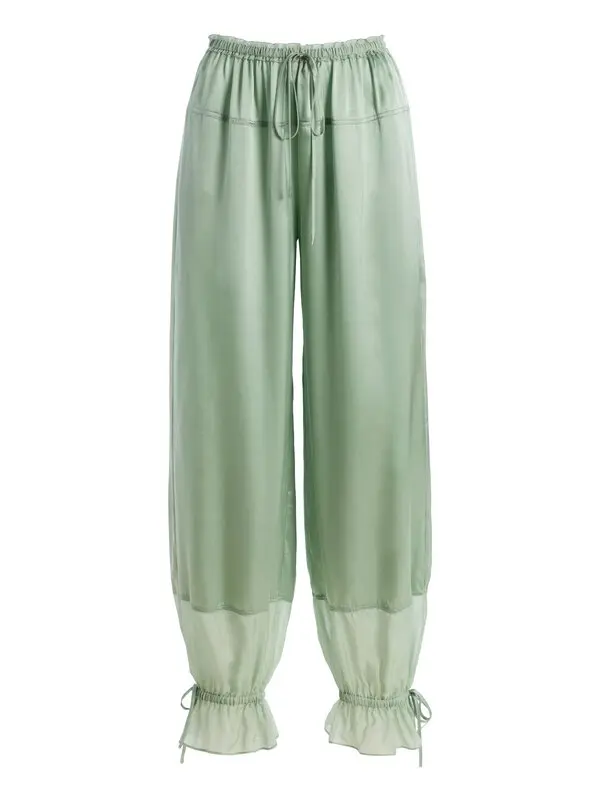 Ulla Johnson Camille Satin Pants - Green