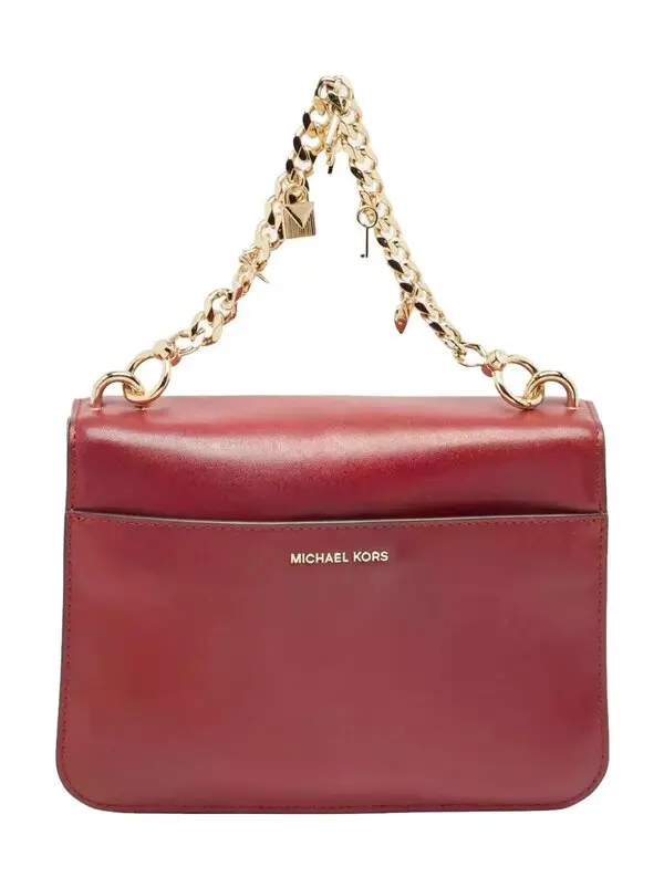 Michael Kors Leather Shoulder Bag - Red