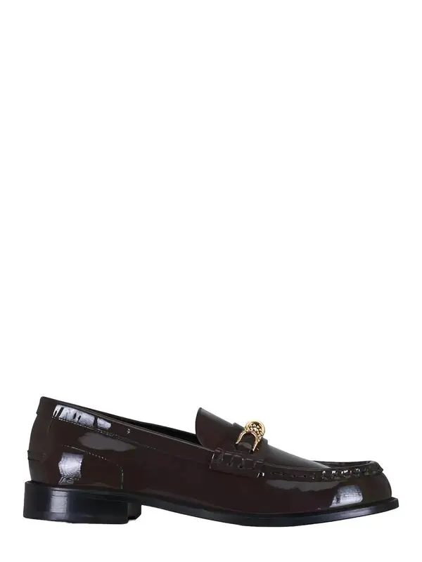 Dorothee Schumacher Chain-detail Leather Loafers - Brown