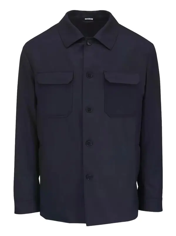 ATELIER MUNRO Buttoned Pocket Jacket - Blue