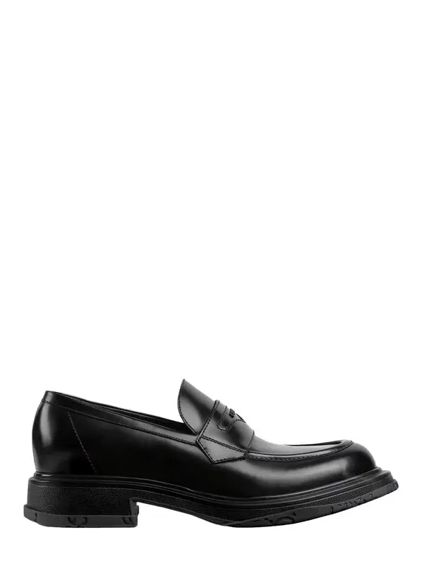 Gucci Logo-detail Loafers - Black