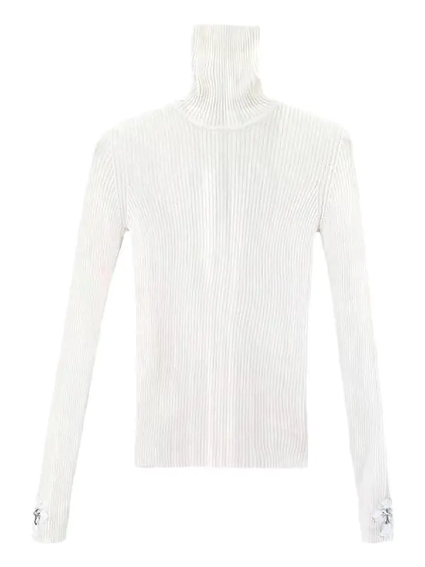 Chrome Hearts Cross-patch Roll-neck Sweater - White