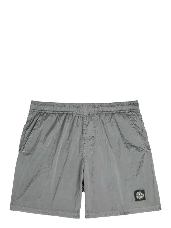 Stone Island Logo-patch Swim Shorts - Grey