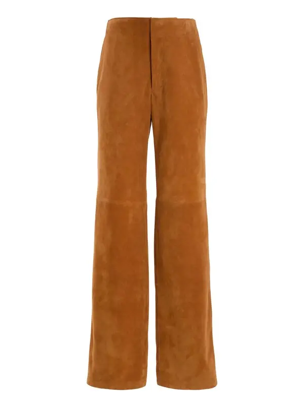 Ulla Johnson Freja Suede Wide-leg Pants - Tan