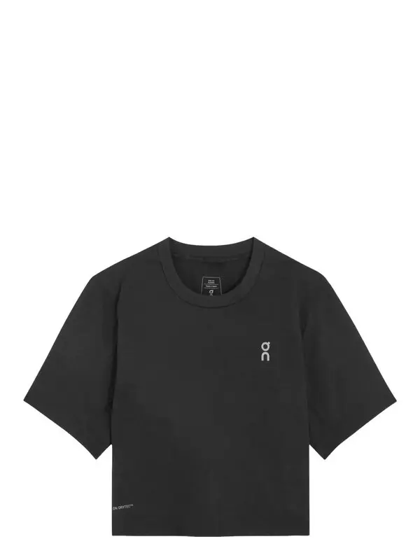 On Cropped T-shirt - Black