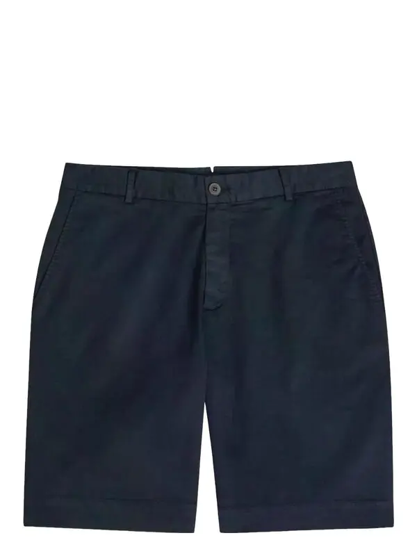 Sunspel Buttoned Chino Shorts - Blue