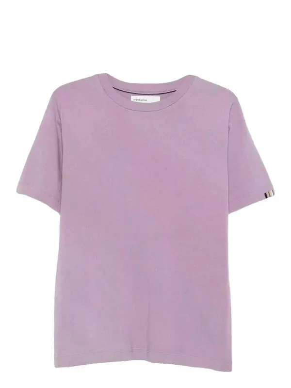 EXTREME CASHMERE X James Stripe-trim T-shirt - Purple