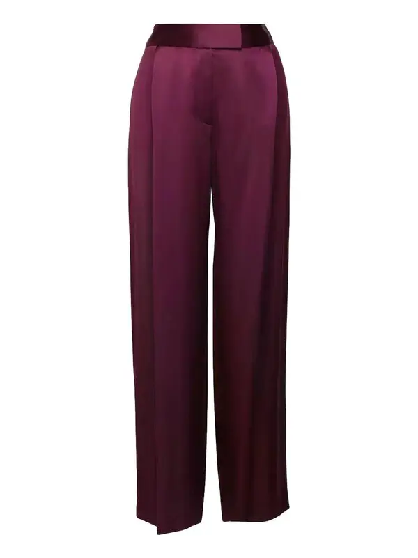 THE SEI Concealed-fastening Pleated Trousers - Red