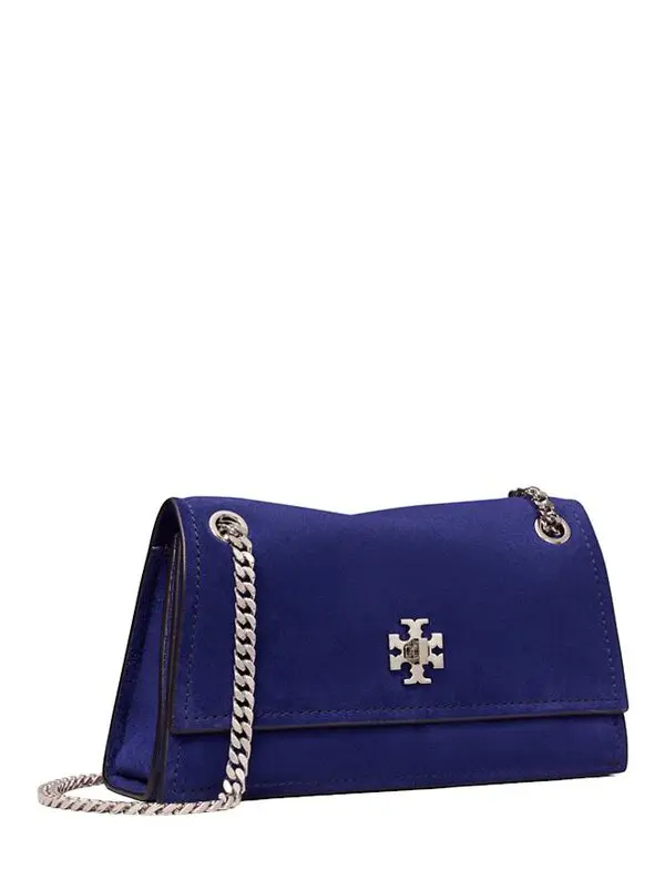 Tory Burch Mini Kira Suede Shoulder Bag - Ballpoint Blue