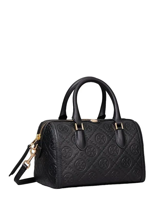 Tory Burch T Monogram Petite Barrel Bag - Black