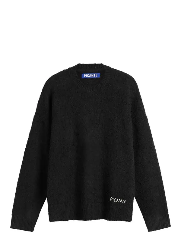 PICANTE Shaggy Sweater - Black