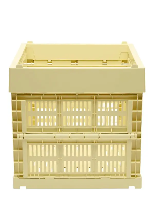 HAY Cube Recycled Colour Crate - Light Yellow