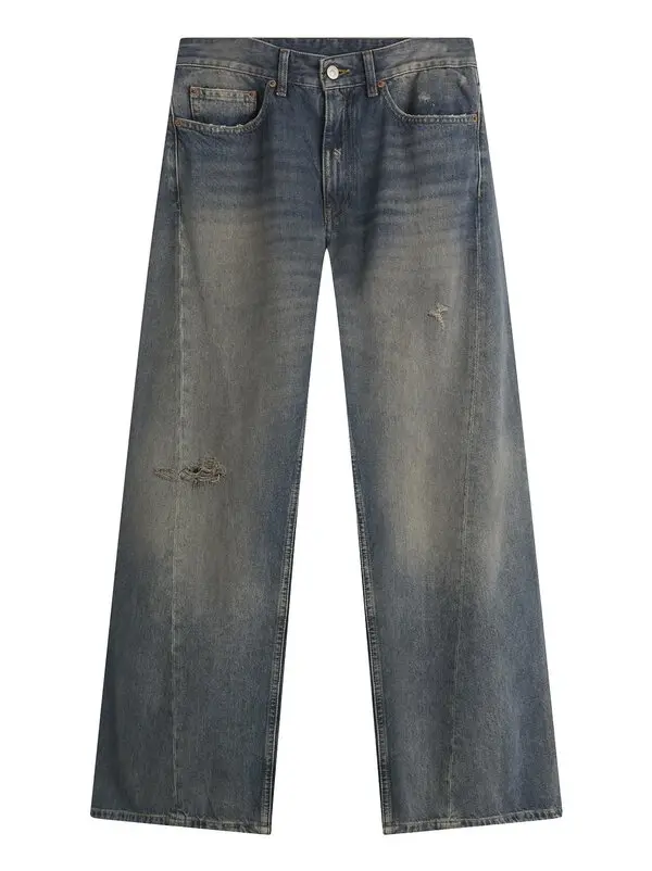MAISON MARGIELA Wide Leg Jeans - Grey Blue