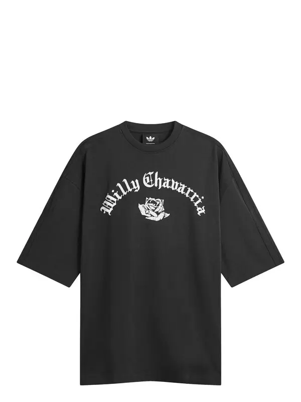 Adidas X Willy Chavarria Signature Logo T-shirt - Black