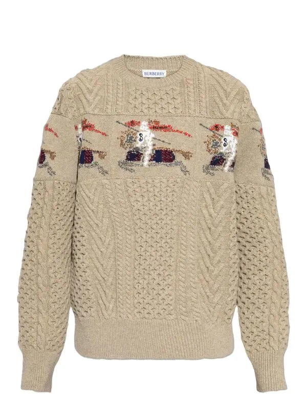 Burberry Edward Wool-cashmere Sweater - Beige