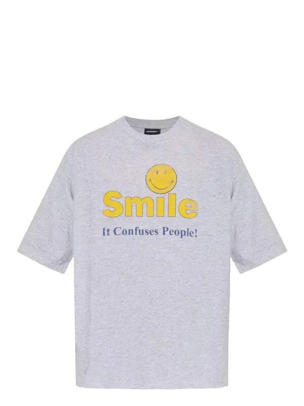 Dsquared2 T-shirt With A Vintage Effect - Grey