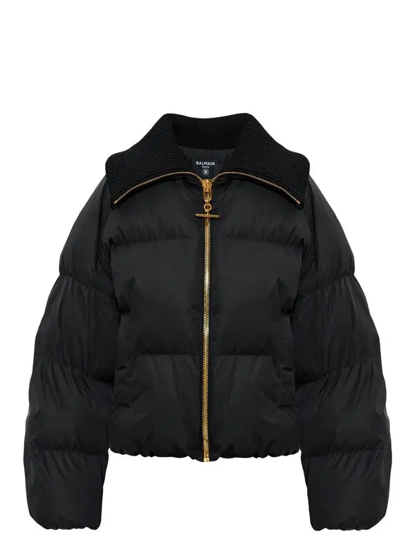 Balmain Insulated Quilted Jacket - Black