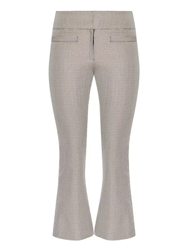 COURREGES Houndstooth Pattern Trousers - Beige