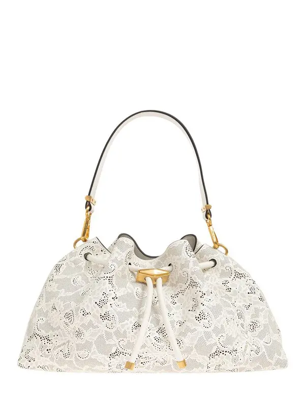 JIMMY CHOO Bon Bon Shoulder Bag - Cream