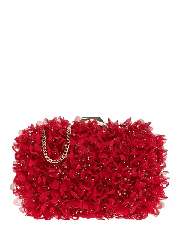 JIMMY CHOO Cloud’ Clutch - Red