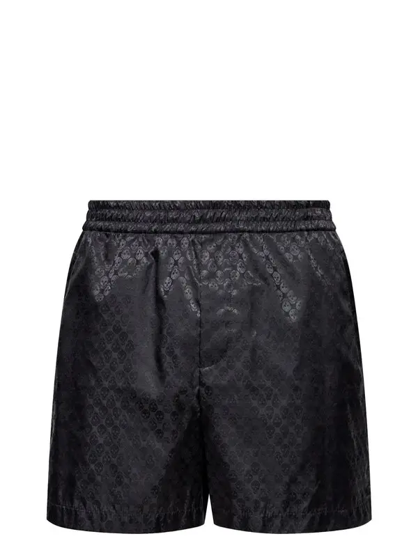 Alexander McQueen Skull Patterned Shorts - Black