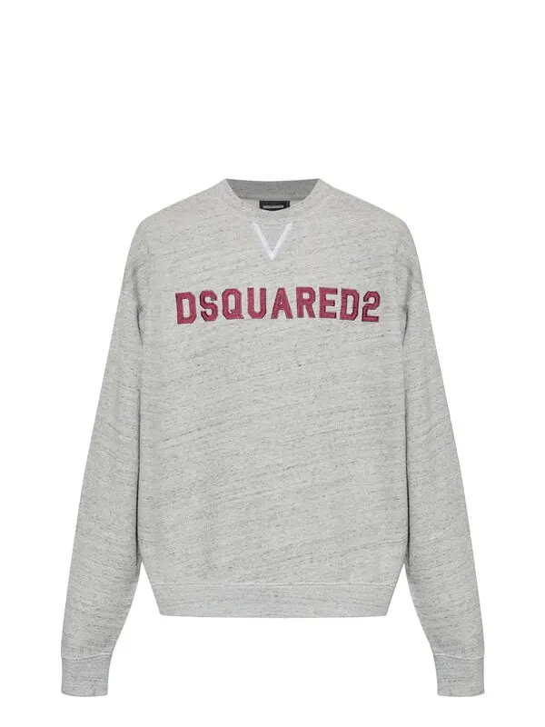 Dsquared2 Sweatshirt With Embroidered Logo - Grey