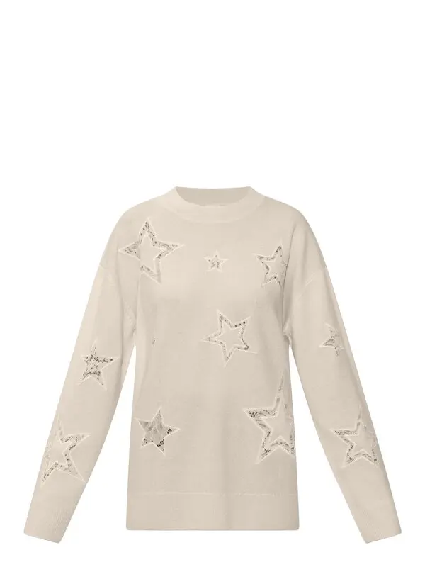 LoveShackFancy Westcott Sweater - Cream