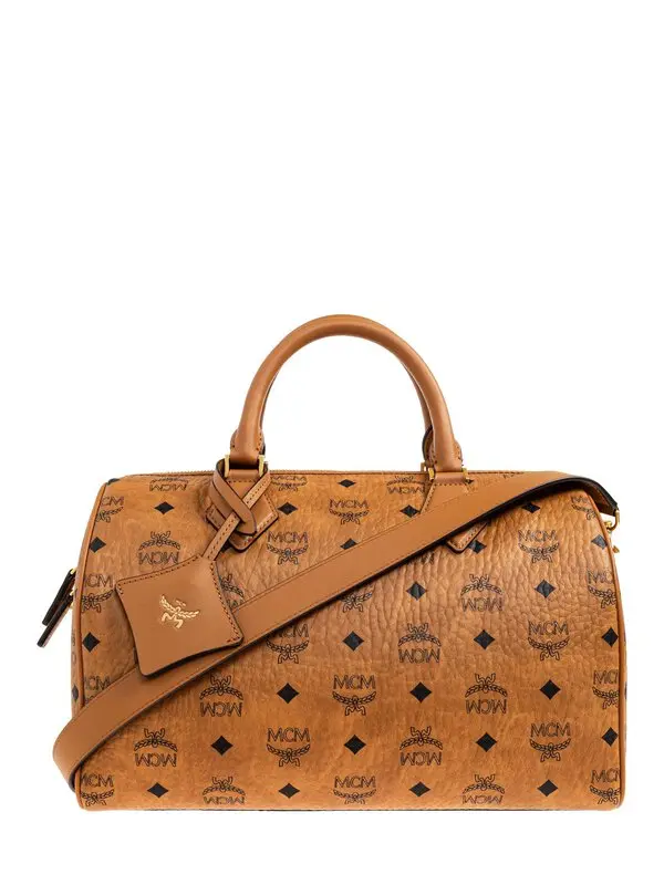 Mcm Ella Medium Handheld Bag - Brown