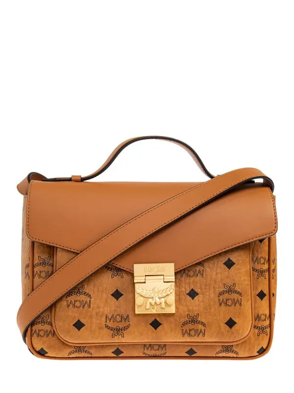 Mcm Tracy Small Handbag - Brown