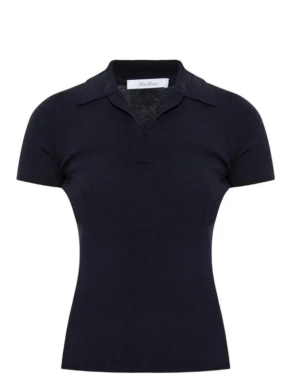 Max Mara Polo 'albero - Navy Blue
