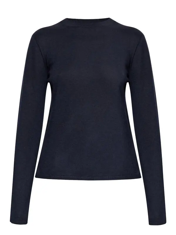 Max Mara Pittura Cashmere Sweater - Navy Blue