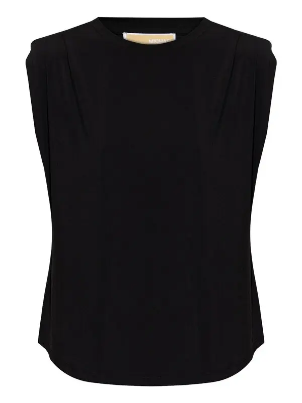 Michael Kors T-shirt With Shoulder Pads - Black