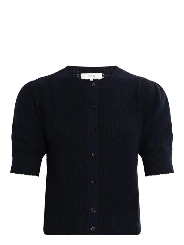 FRAME Cashmere Cardigan - Navy Blue
