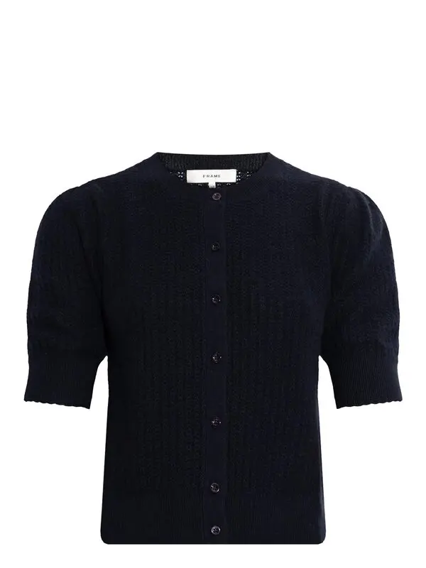 FRAME Cashmere Cardigan - Navy Blue