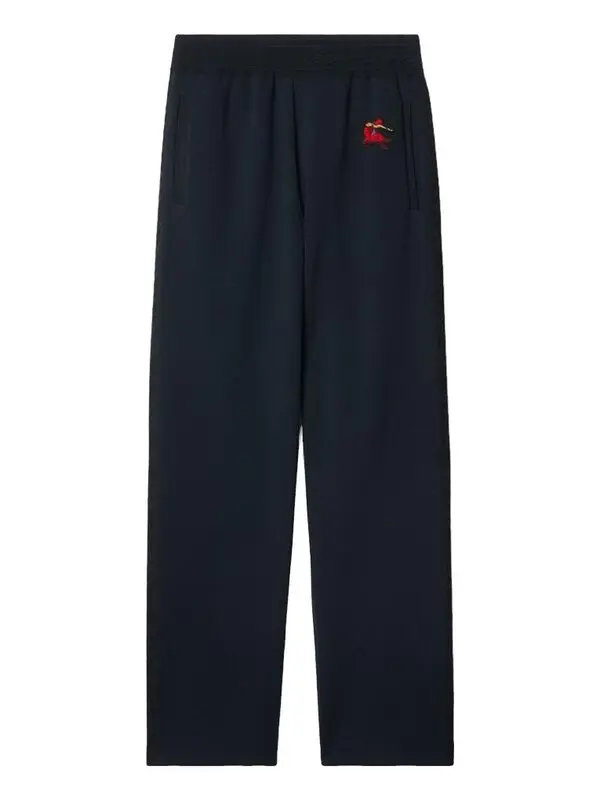 Burberry Ekd Viscose Blend Track Pants - Navy