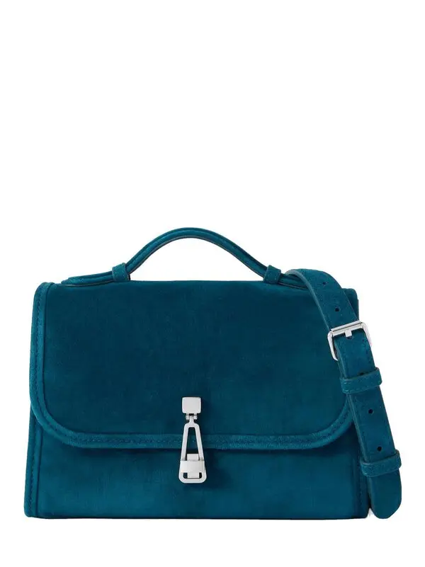 Gabriela Hearst Leonora Small Suede Tote - Blue