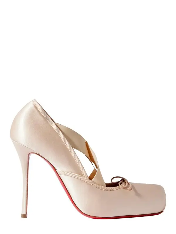 CHRISTIAN LOUBOUTIN Cassiastic 100 Satin Pumps - Pink