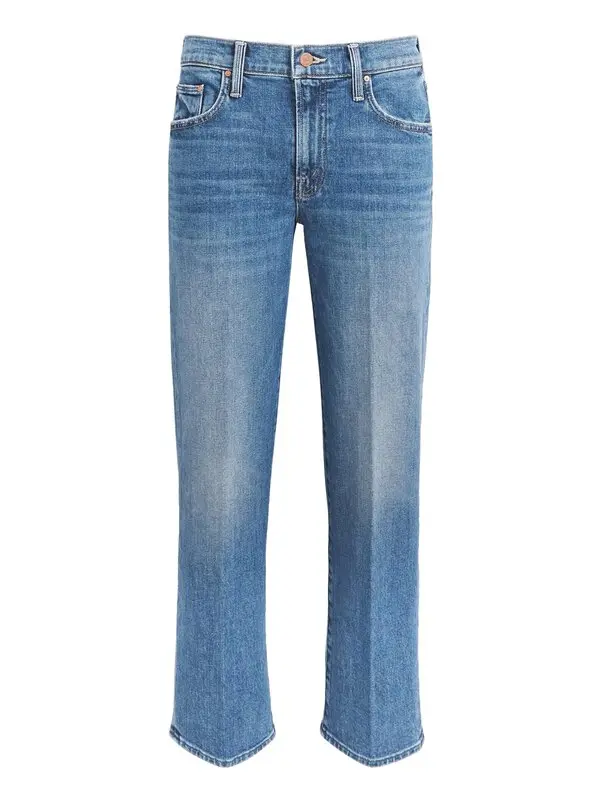 MOTHER The Rambler Zip Heel Jeans - Blue