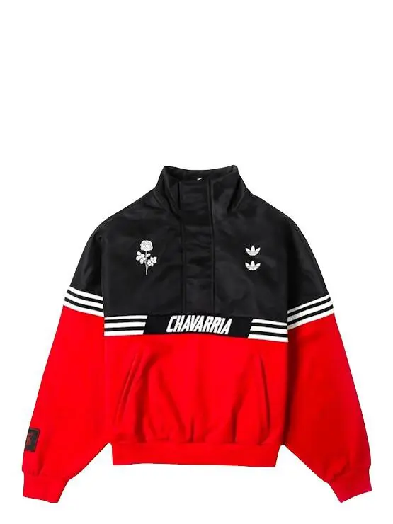 Adidas X Willy Chavarria Gomez Pullover Jacket - Black/red