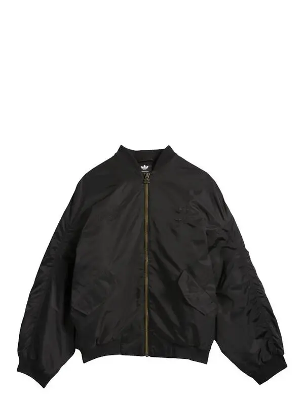 Adidas X Willy Chavarria Satin Bomber Jacket - Black